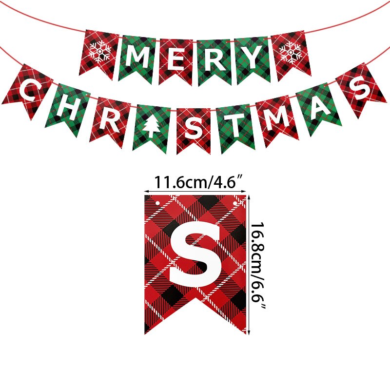 1 Set Merry Christmas Banners Cartoon Animal Santa... – Grandado