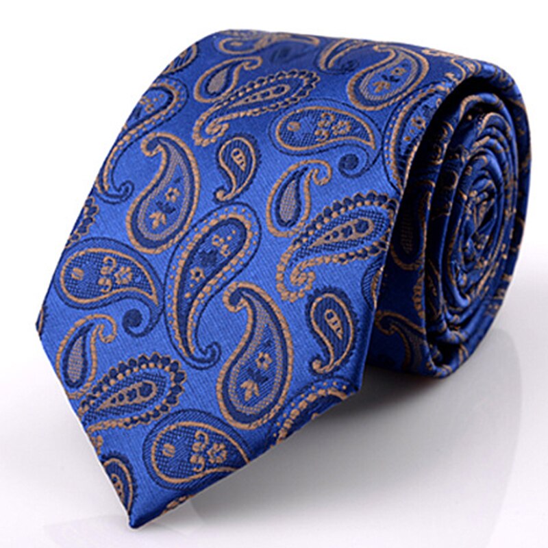 7 Cm Paisley Bloemen Mannen Pak Stropdas Stropdass... – Grandado