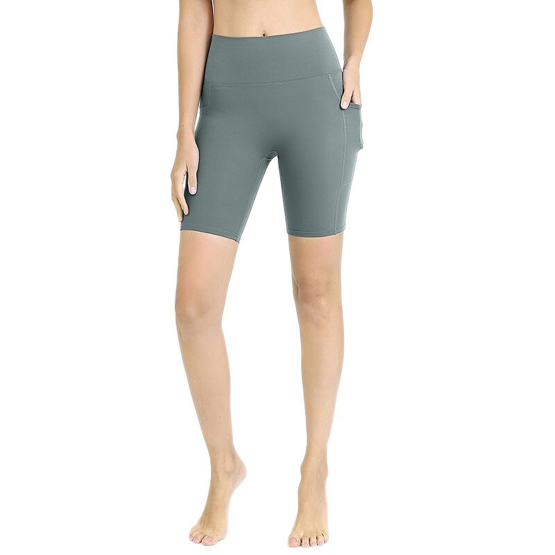 Summer Ladies Yoga Shorts Double Side Pockets Spor... – Vicedeal