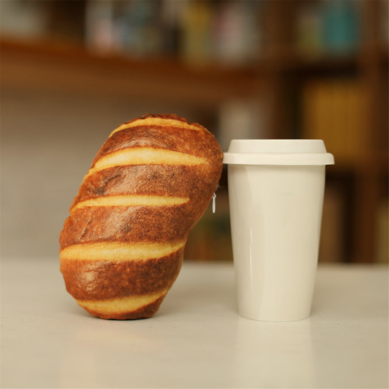 20CM 3D Simulation Bread Shape Pillow Soft Butter ... – Grandado