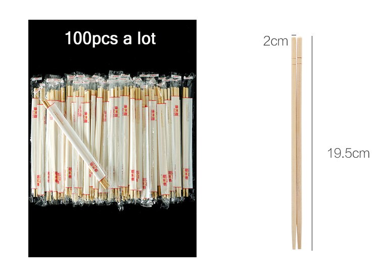 100 pairs of disposable chopsticks hotel special t... – Vicedeal