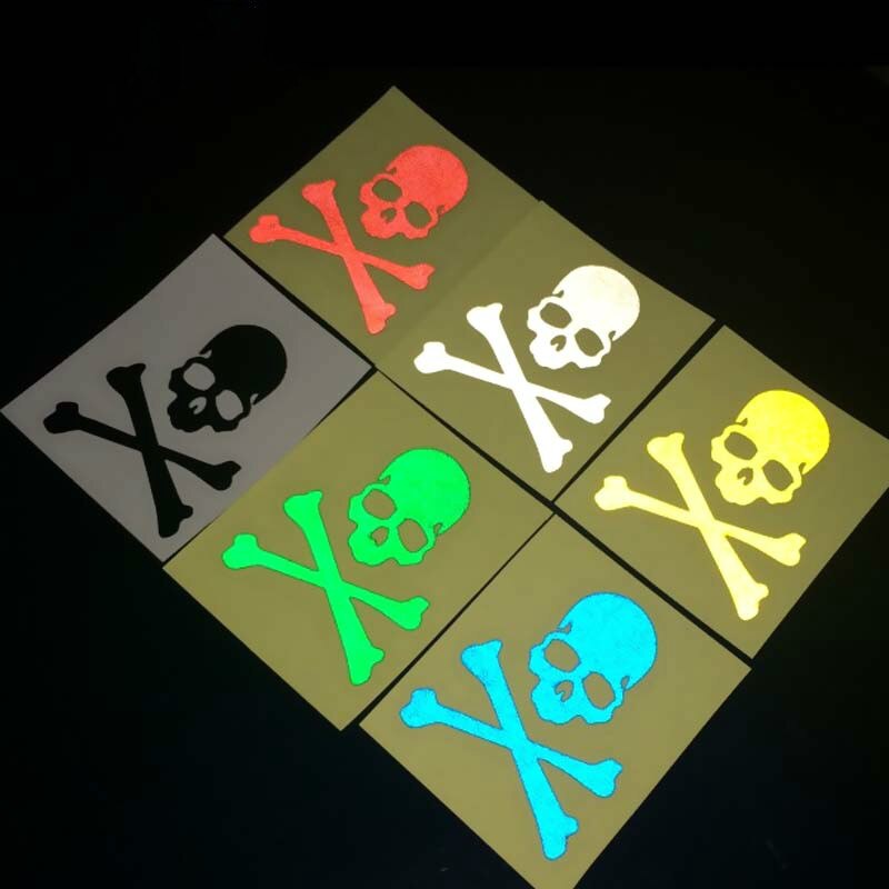 1pc Bike Reflective Sticker Fluorescent Skull Bicy... – Grandado