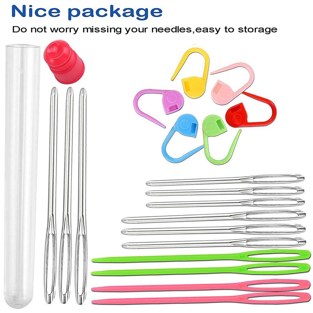 Kits de tricô para costura, 26 peças, grande agulh... – Grandado