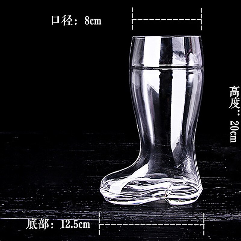 Beer glass transparent boots draft beer glass juic... – Grandado