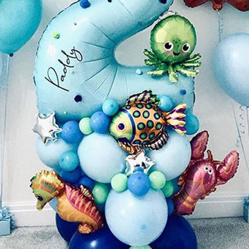 44pcs/Set Ocean Animal Balloons Set Sea World Ocea... – Vicedeal