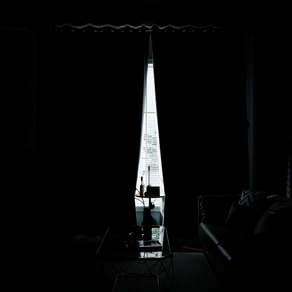 Solid Color Window Blocking Light Curtain Living R... – Grandado