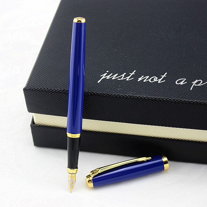 Fountain Pen Classic Student ink pen 9101 Blue gol... – Grandado