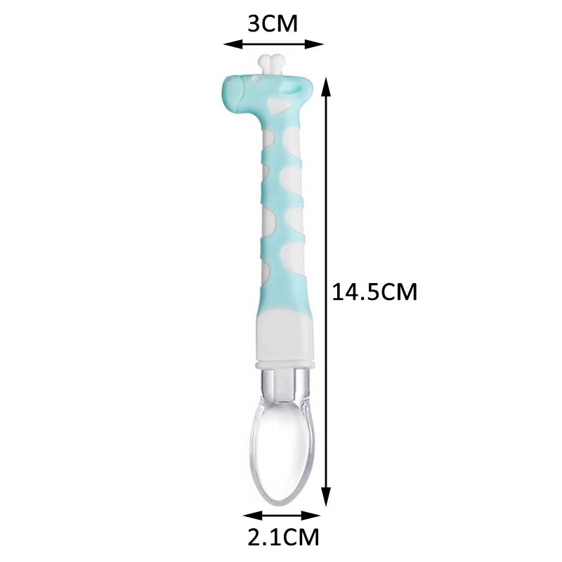 Cartoon Baby Training Spoon Silicone Tableware Cut... – Grandado