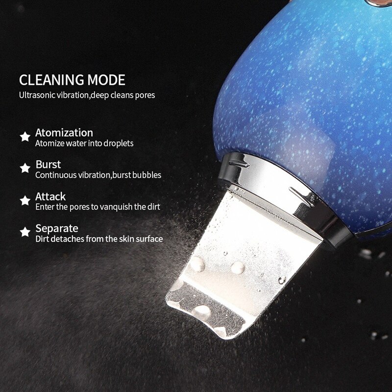 Heat Skin Scrubber Facial Ultrasonic Skin Scrubber... – Vicedeal