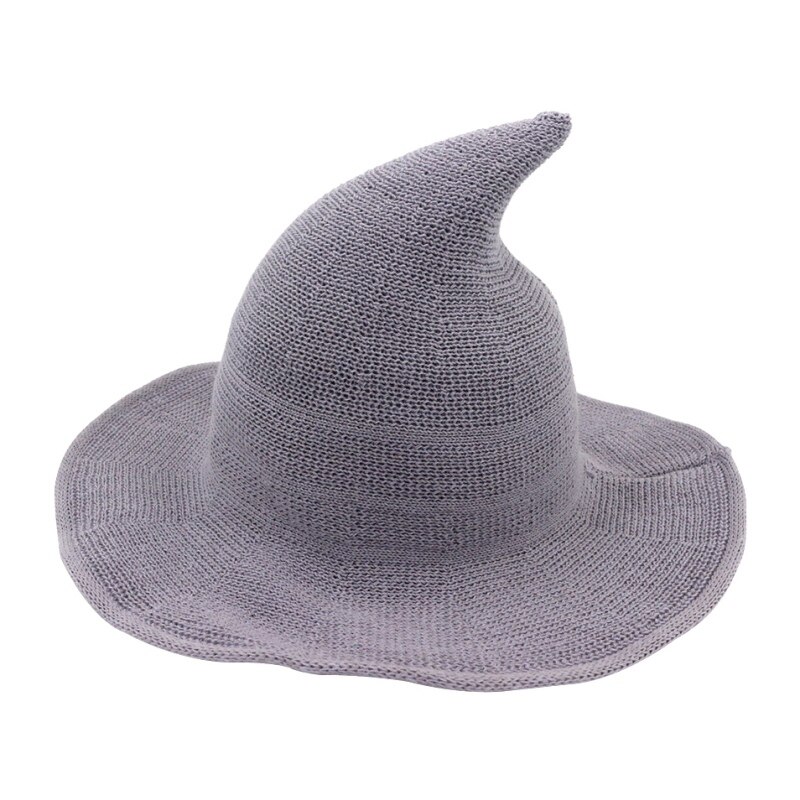Hats For Party Kinitted-Wool Halloween Wizard Witc... – Grandado