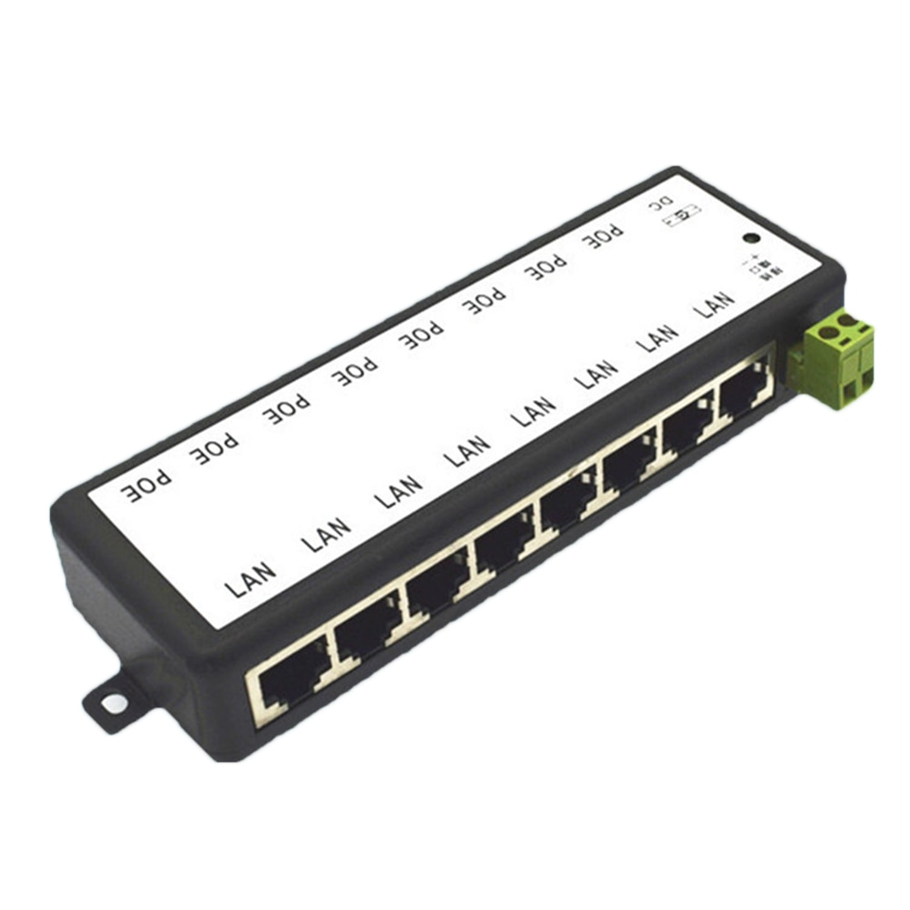 8 Ports POE Injector Splitter for CCTV Networks Ca... – Grandado