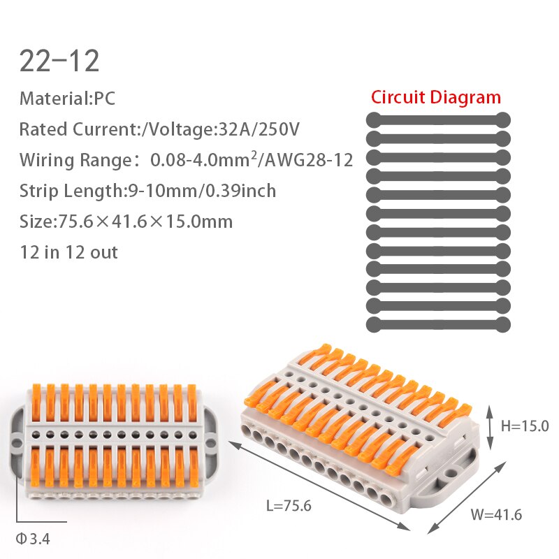1Pcs Quick Compact Wire Connectors 2/3/4/5/6/8/10/... – Grandado