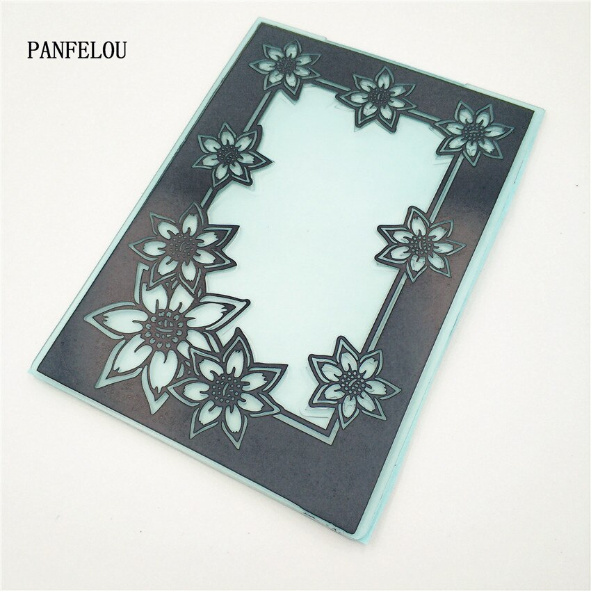 PANFELOU Easter The flower border Embossing folder... – Grandado
