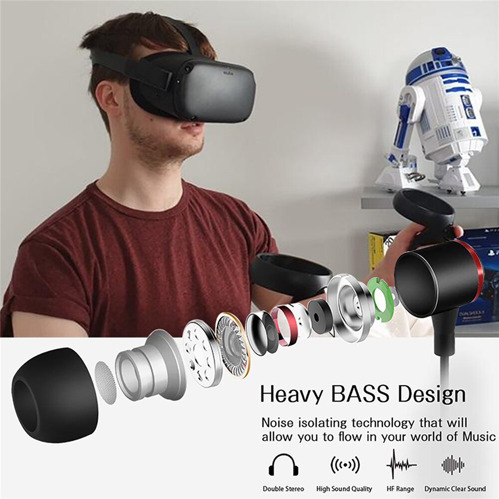 Vr Spel In-Ear Oordopjes Voor Oculus Quest Vr Head... – Grandado