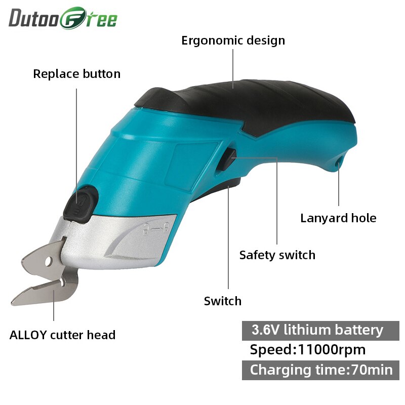 110v-220v elektriska sladdlösa saxar multifunktion... – Vicedeal