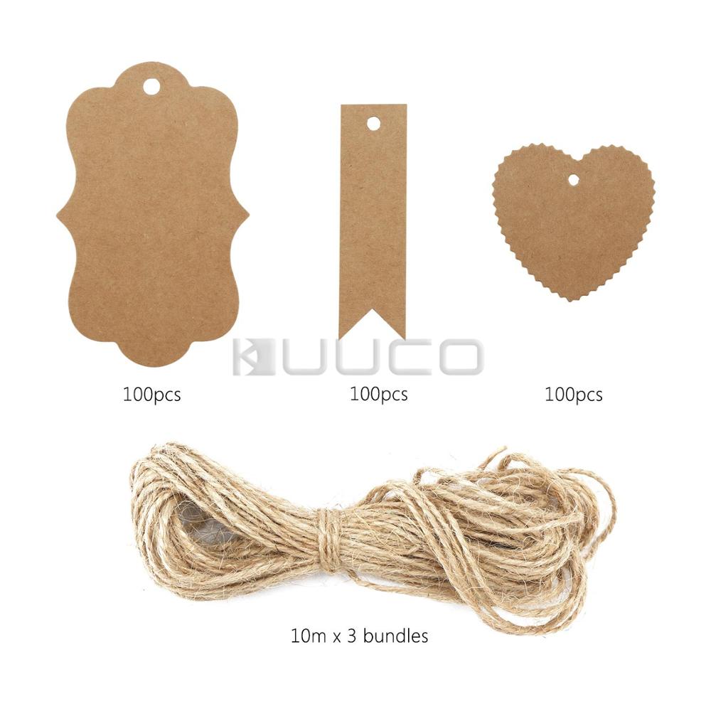 300 PCS/LOTO Paper Tags/Kraft Paper Tags Labels fo... – Vicedeal