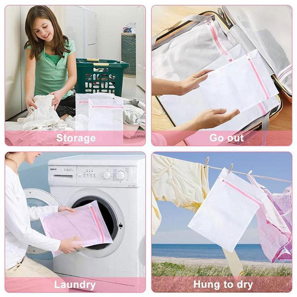 Zipped Washing Laundry Bags Mesh Net Thicken Cloth... – Vicedeal