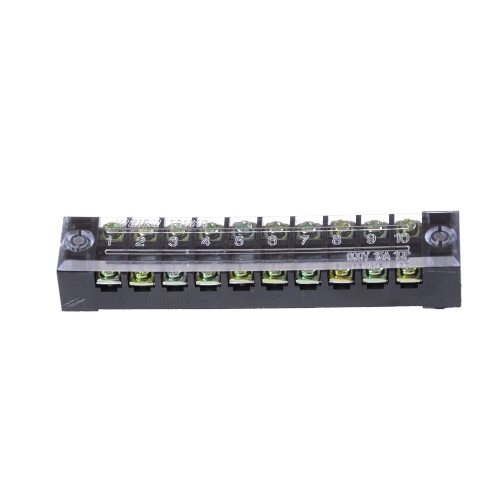 Dual Rows 10 Positions Screw Terminal Block Strip ... – Vicedeal