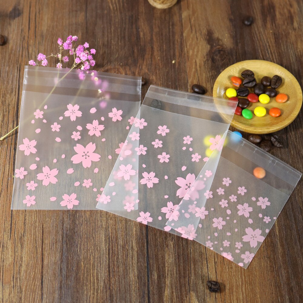 100pcs Frosted Plastic Envelope Bag Sakura Self Ad... – Vicedeal