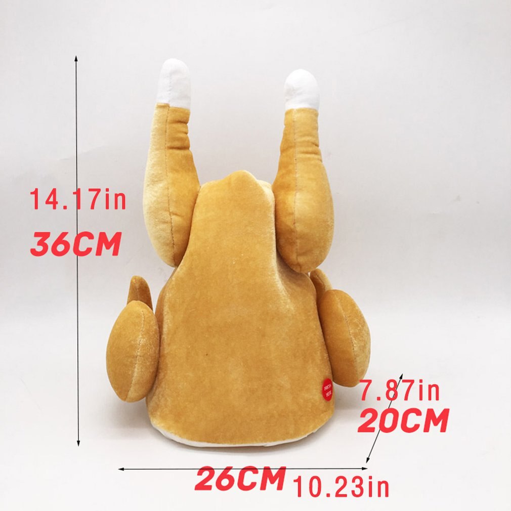 36cm Electric Turkey Thanksgiving Hat Novelty Cook... – Grandado
