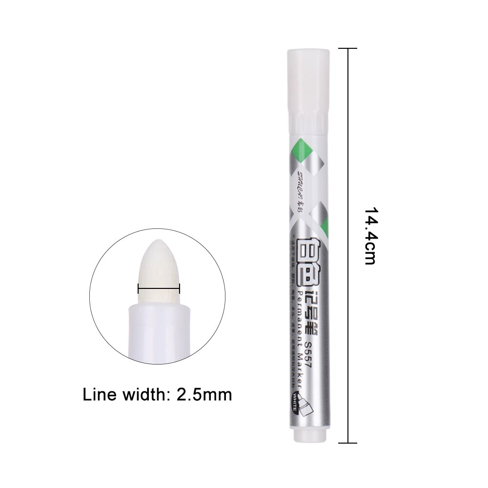Permanent Marker Weiß Groß Öl-Tinte Marker Stift S... – Vicedeal