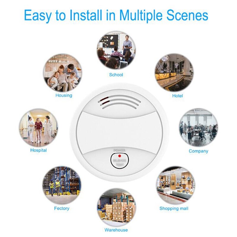 Tuya Intelligent Wifi Strobe Smoke Detector Wirele... – Grandado
