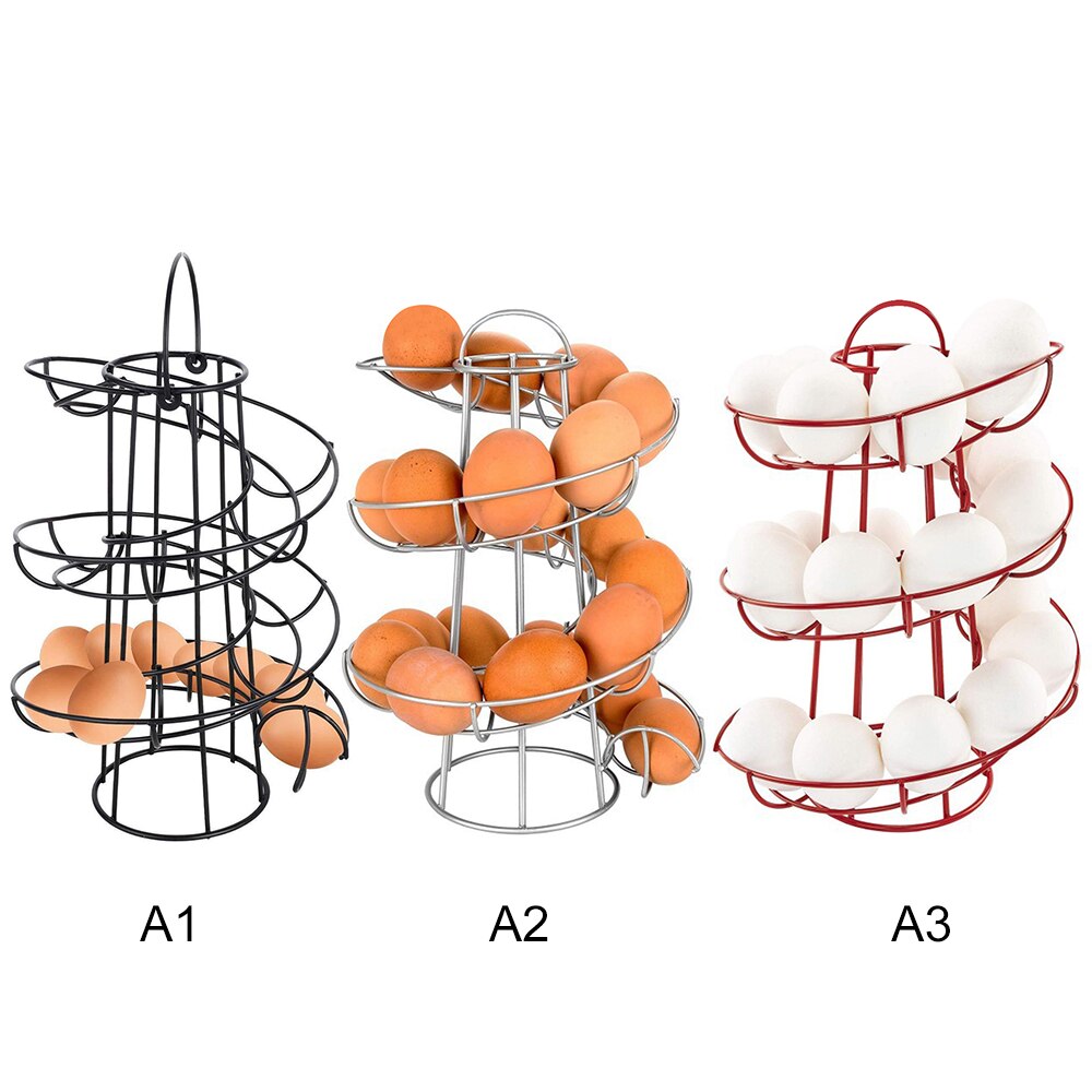 Multi-functional Black Egg Frame Spiral Egg Basket... – Grandado