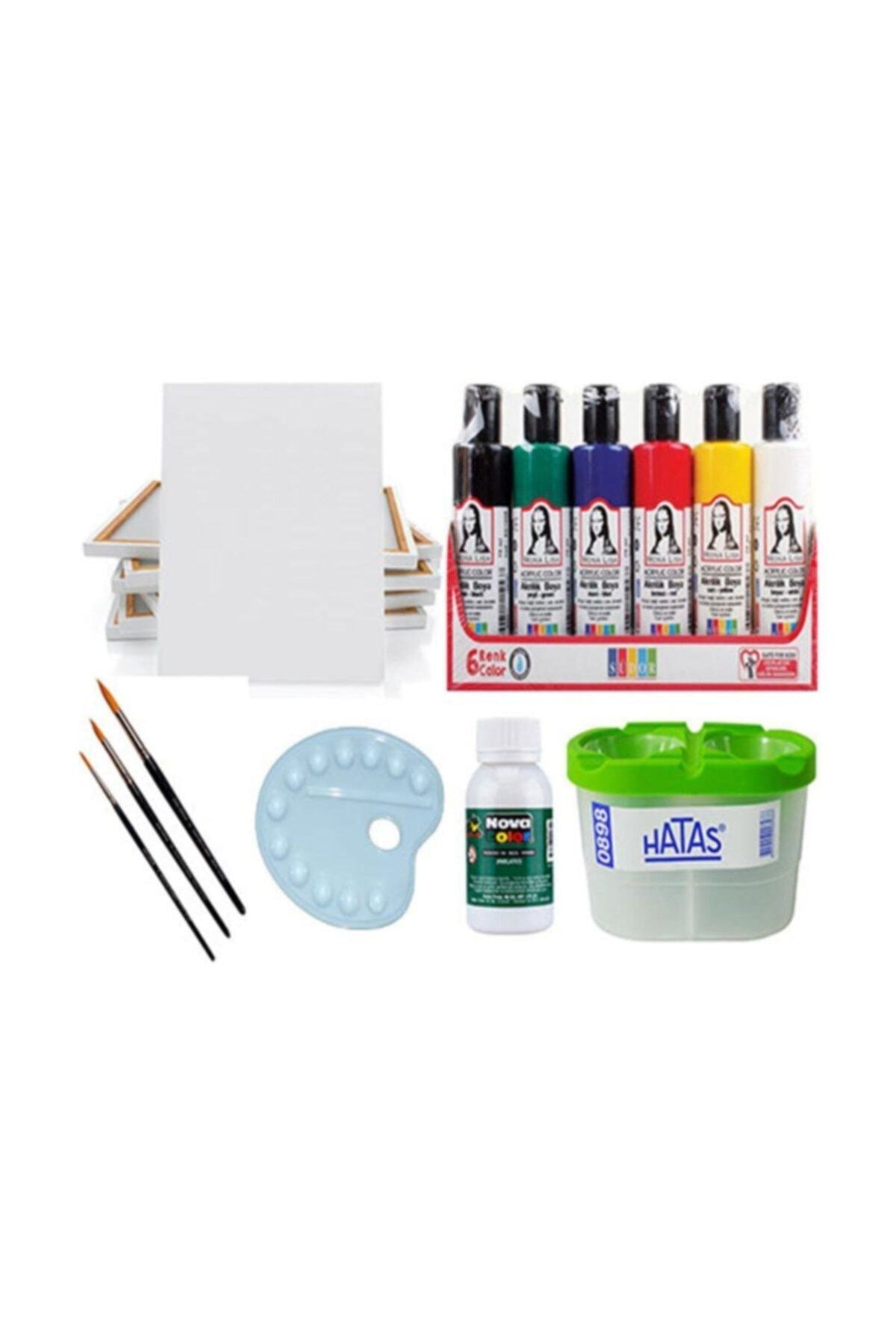 Acryl Verf Set 35X50 Canvas Resam Verf Metaal Hout... – Vicedeal