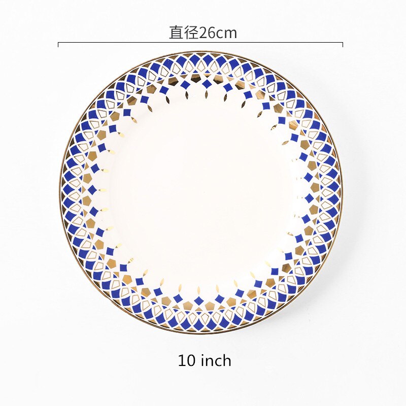 Europe Ceramic Western Dinner Plates Household Tab... – Grandado