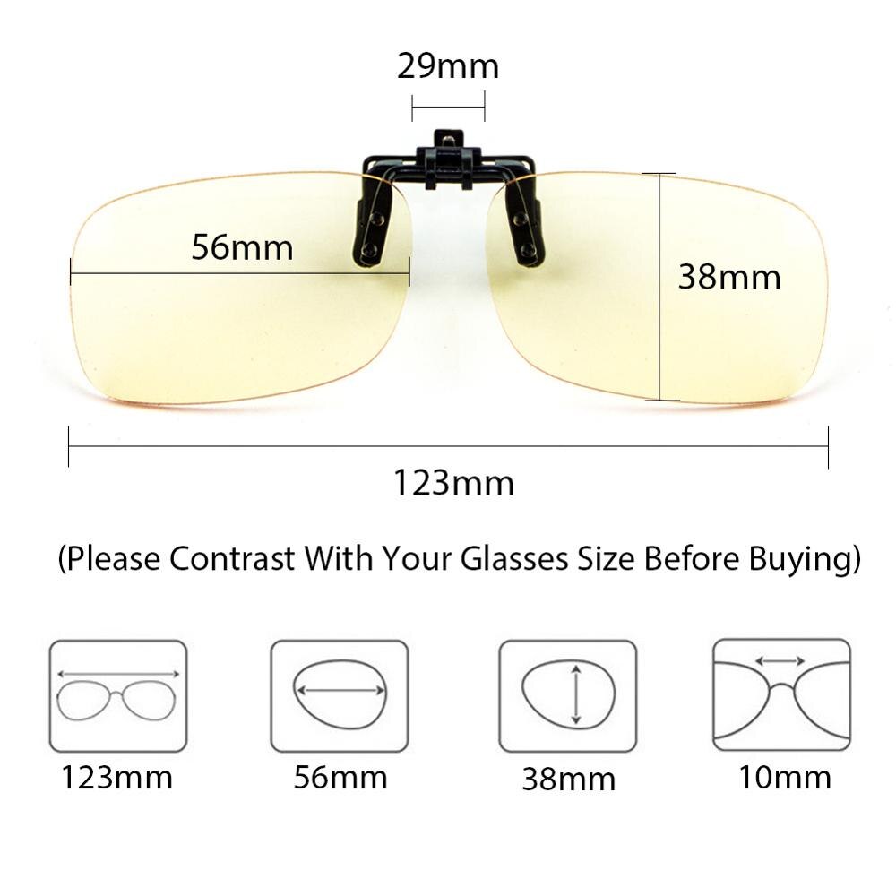 Cyxus Blue Light Blocking Clip-ons Light Yellow Le... – Vicedeal
