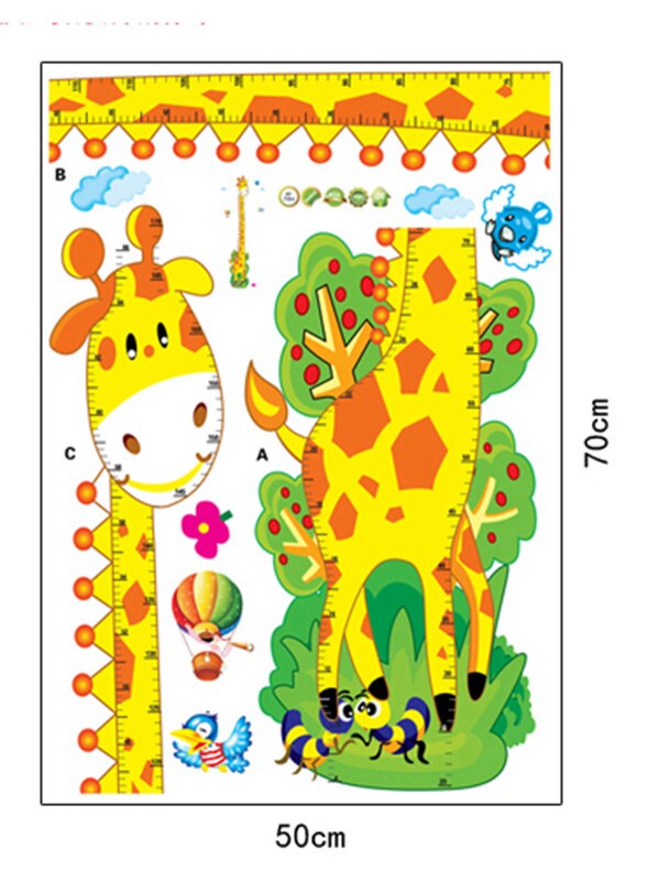 Zs Sticker Giraffe Afstandsmeter Muursticker Kinde... – Vicedeal
