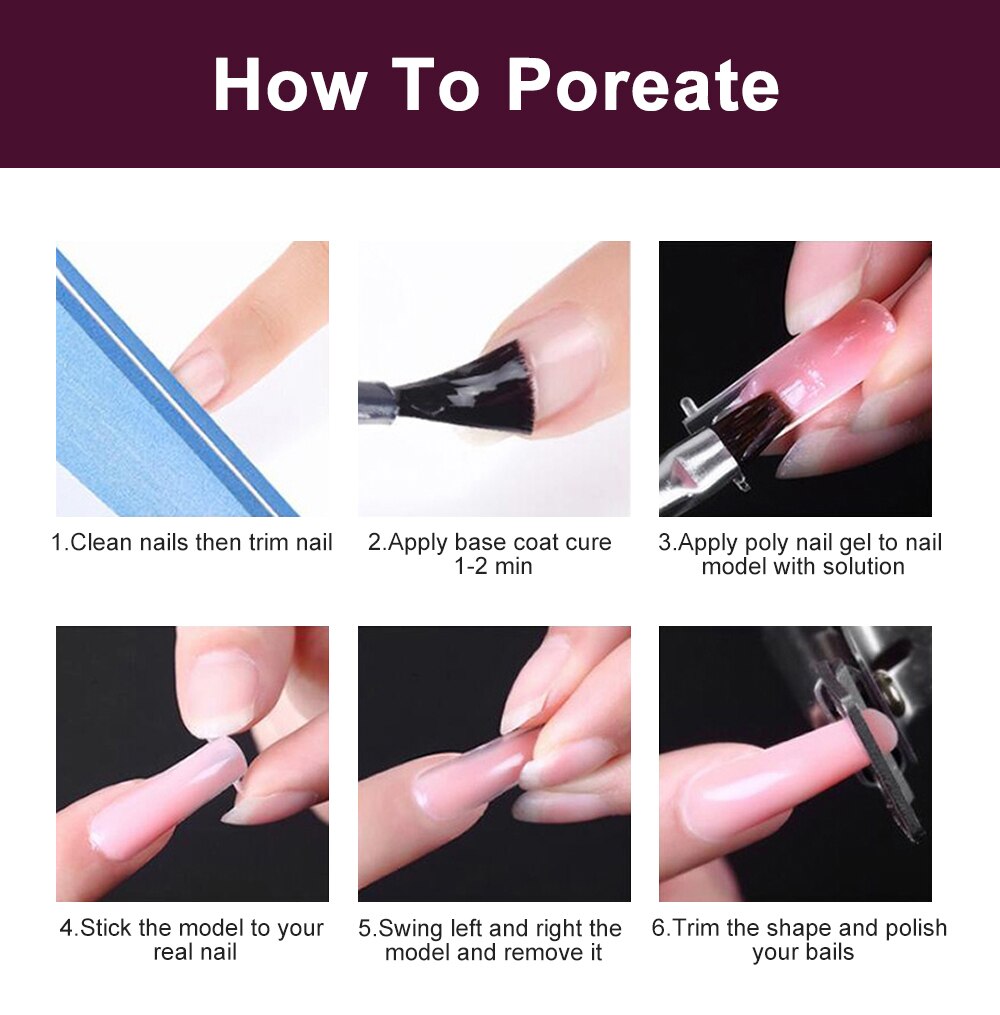 Plastic Fixed Clip For Poly Nail Gel Art Tools Fin... – Vicedeal