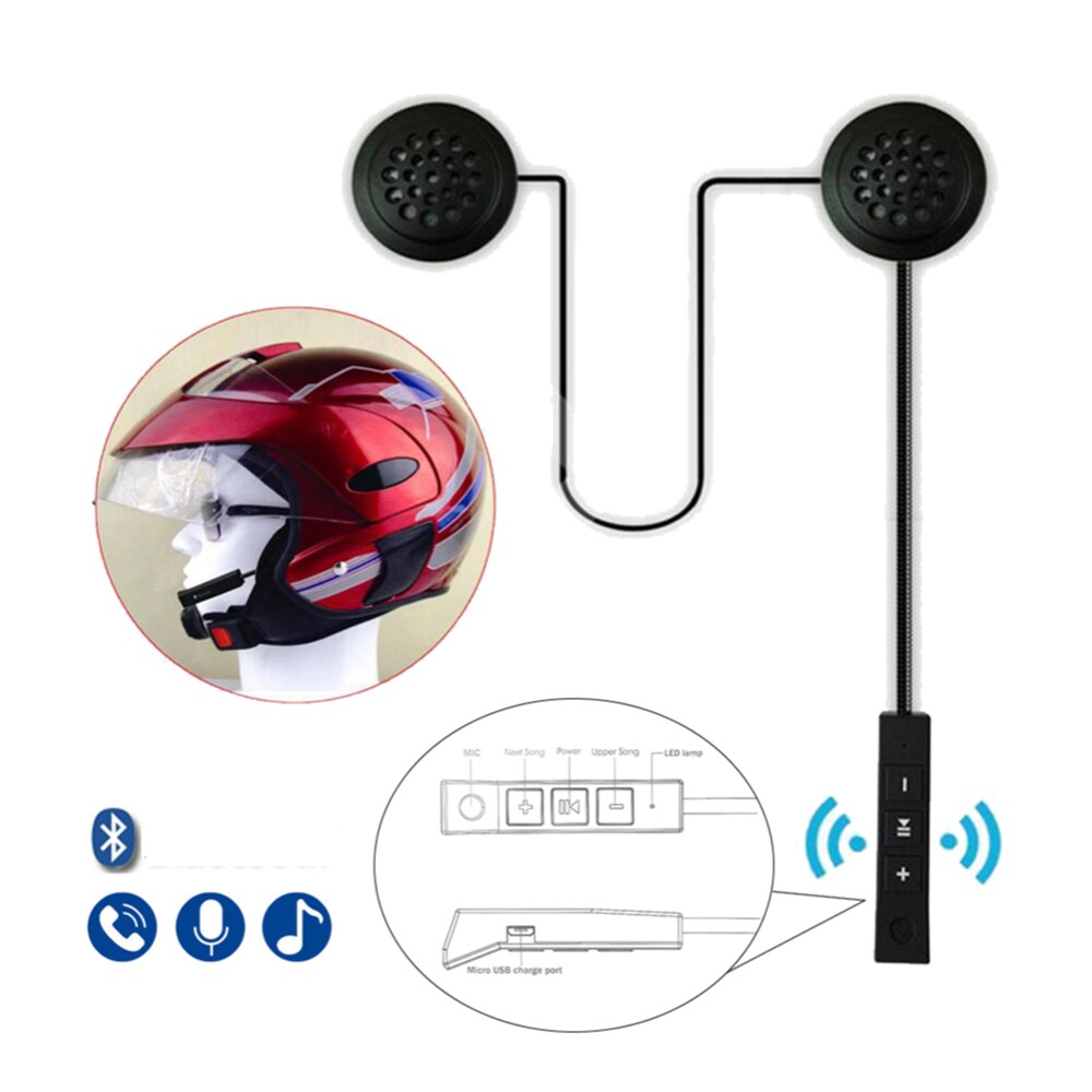 Motorhelm Intercom Draadloze Bt 4.1 Hoofdtelefoon ... – Vicedeal