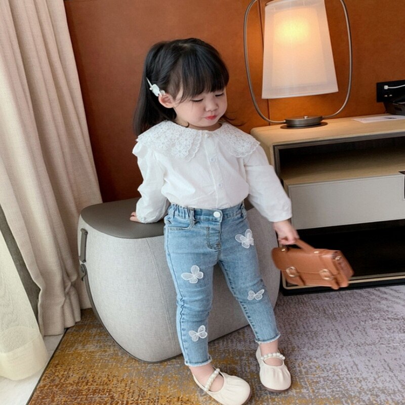 Autumn Kids Girls Jeans Light Blue Slim and Tight ... – Grandado