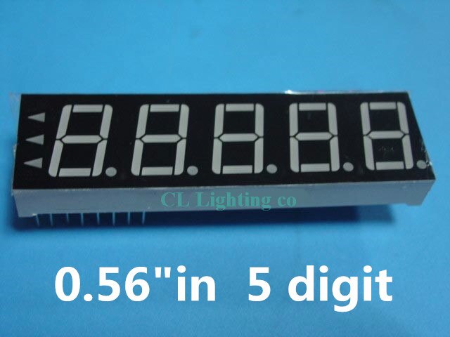 5 Bits Digital Tube Led Display 7 Segment red 0.56... – Grandado