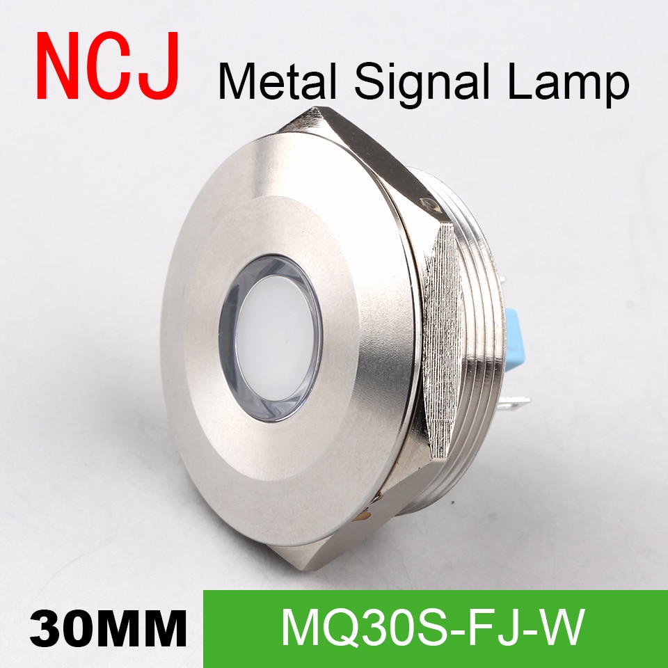 NCJ 30mm Metal LED Signal lamp Indicator pilot War... – Grandado