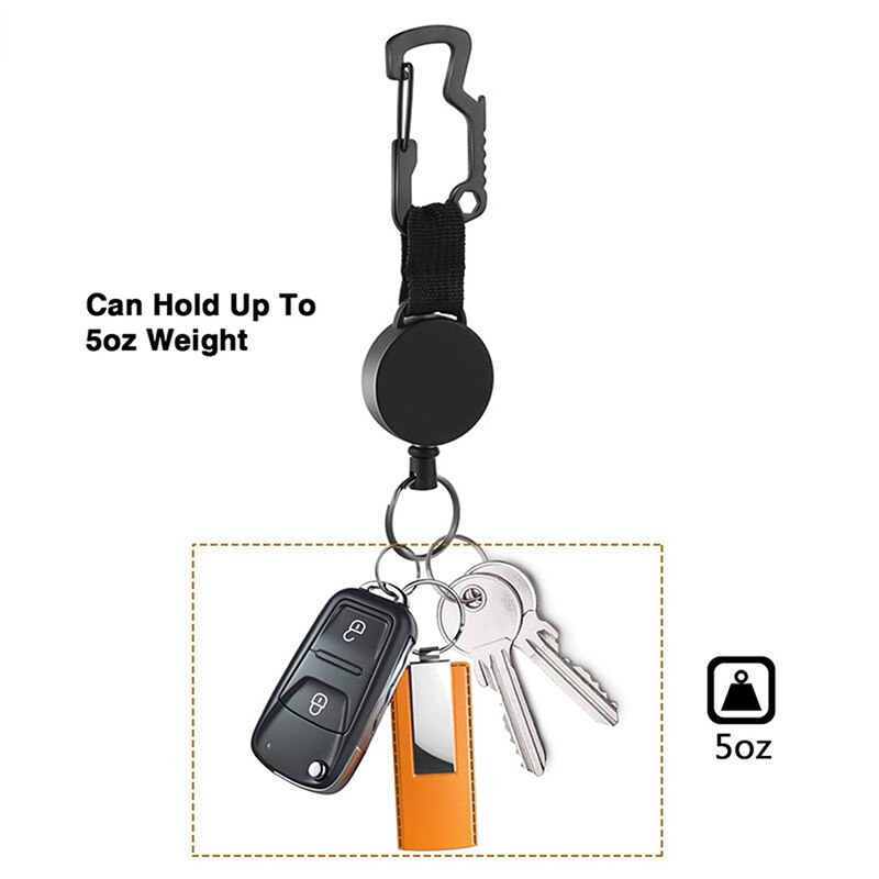 Metal Retractable Keychain Heavy Duty Badge Holder... – Grandado