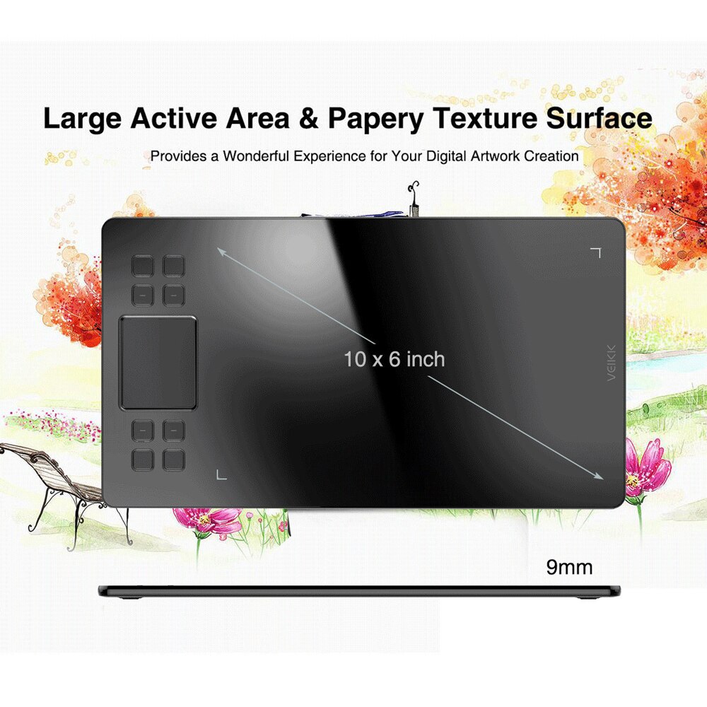 10*6 Inches 5080DPI 250PPS Digital Pen Tablet Anim... – Grandado