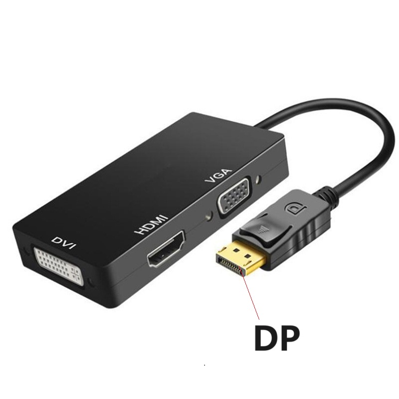 3IN1 Displayport DP TO HDTV HDMI DVI VGA Adapter10... – Grandado