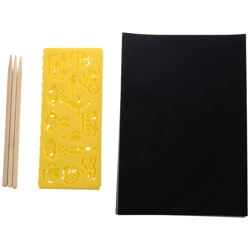 50 Sheets Kids Scratch Art Paper Magic DIY Colorfu... – Grandado