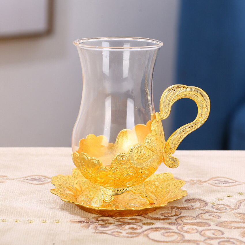 150Ml Thee Cup Met Schoteltjes Houder, glas Koffie... – Grandado