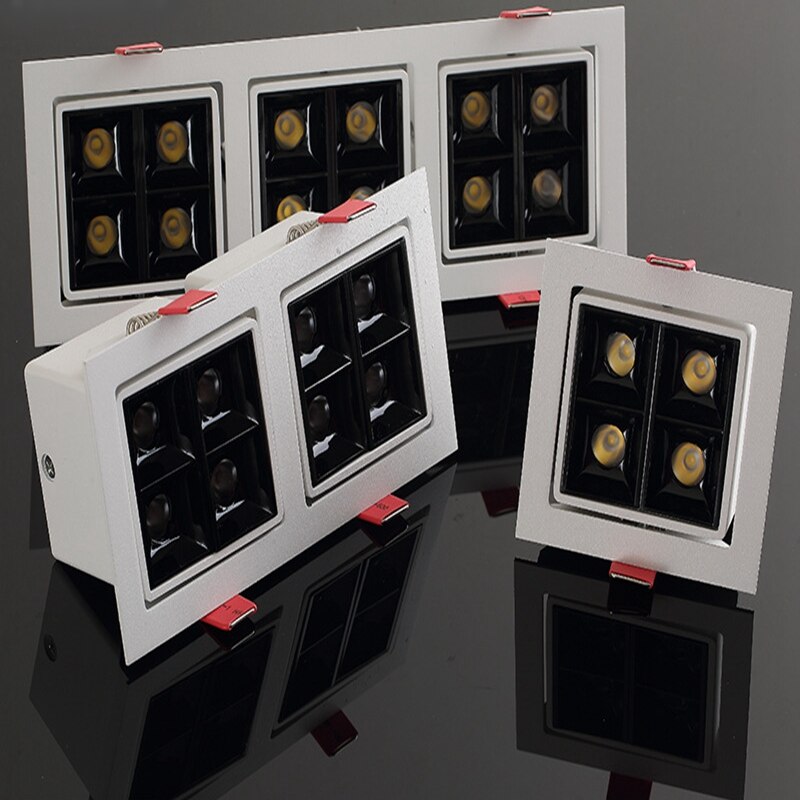 LED Square Recessed Spotlight 8w16w24w Single Head... – Vicedeal