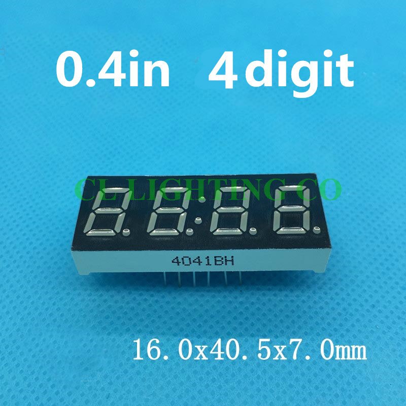 0.4 inch 4 Bit BLUE Digital Tube LED Display 7 Seg... – Grandado