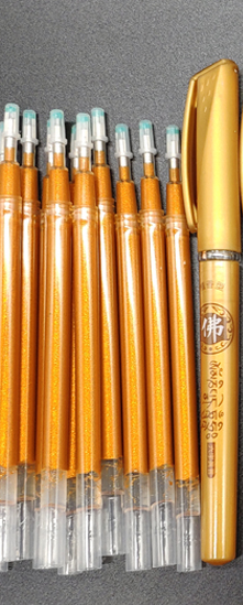 gold pen for Buddhist scripture manuscripts gold f... – Grandado