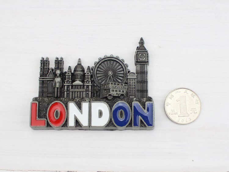 Metal 3D Fridge Magnets British Tourist Souvenir L... – Grandado