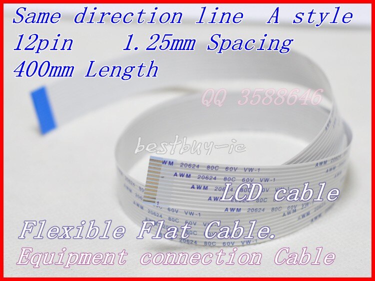 1.25mm Afstand + 400mm Lengte + 12 P Een/dezelfde ... – Grandado