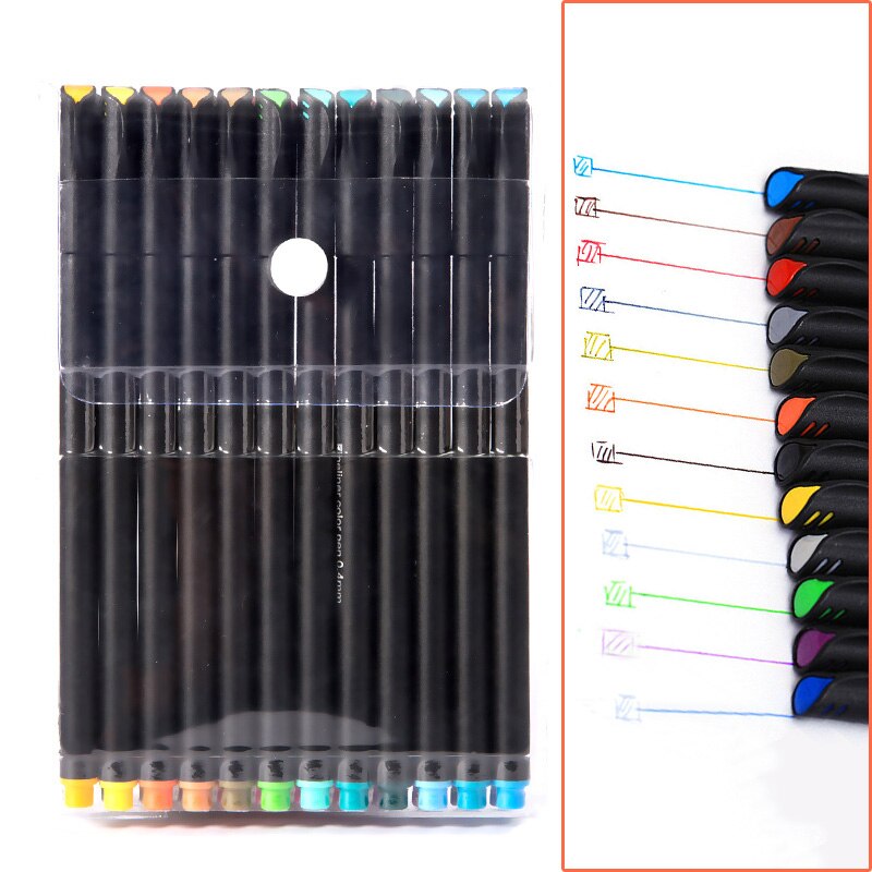 0.4Mm Micron Liner Marker Pennen 12 Kleuren Fineli... – Grandado