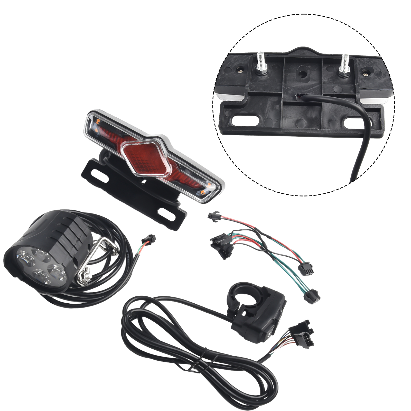 Electric Bike Front Light Rear Light DK336 Switch ... – Grandado