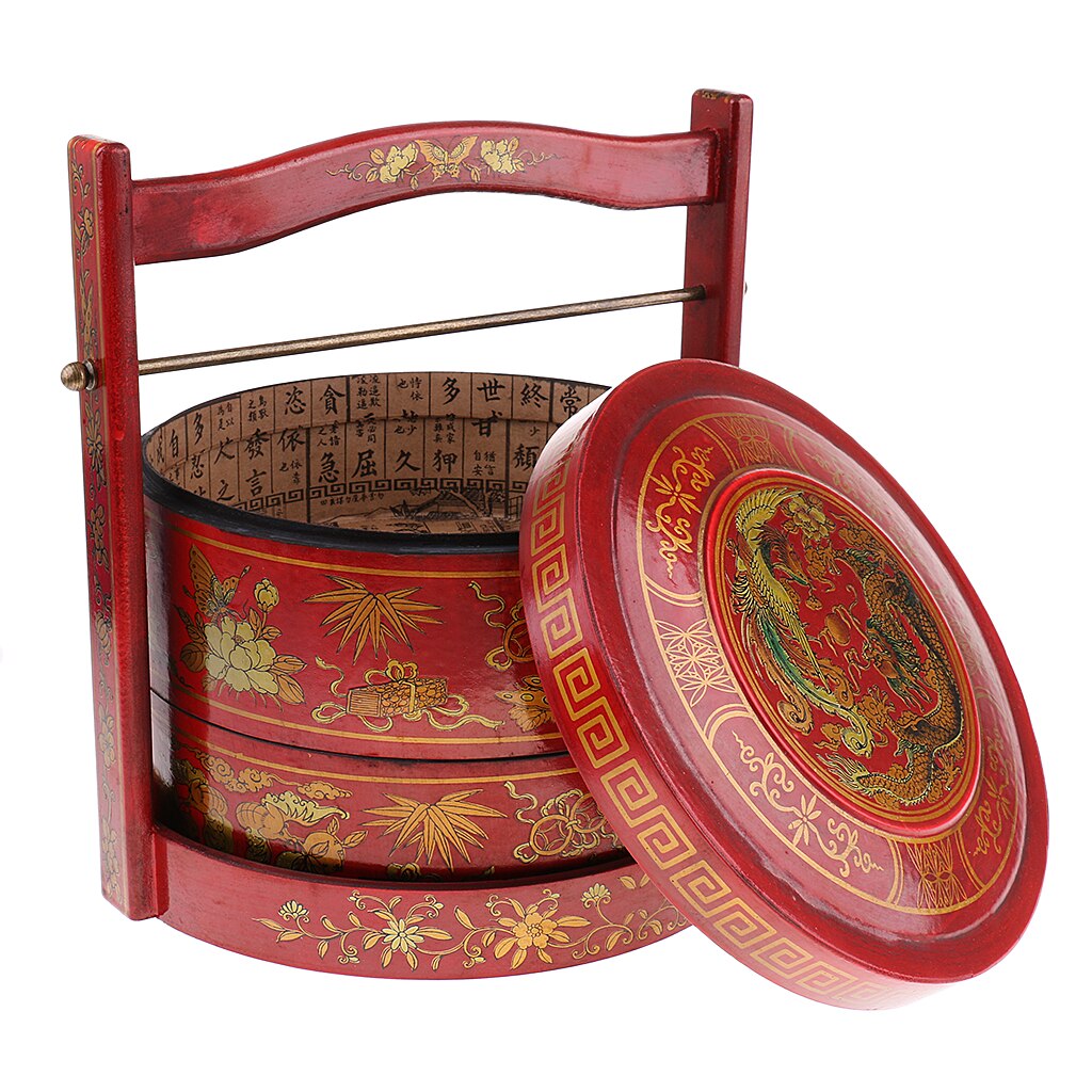 1Pc Vintage Chinese Dynasty Wooden Food Box Case H... – Vicedeal