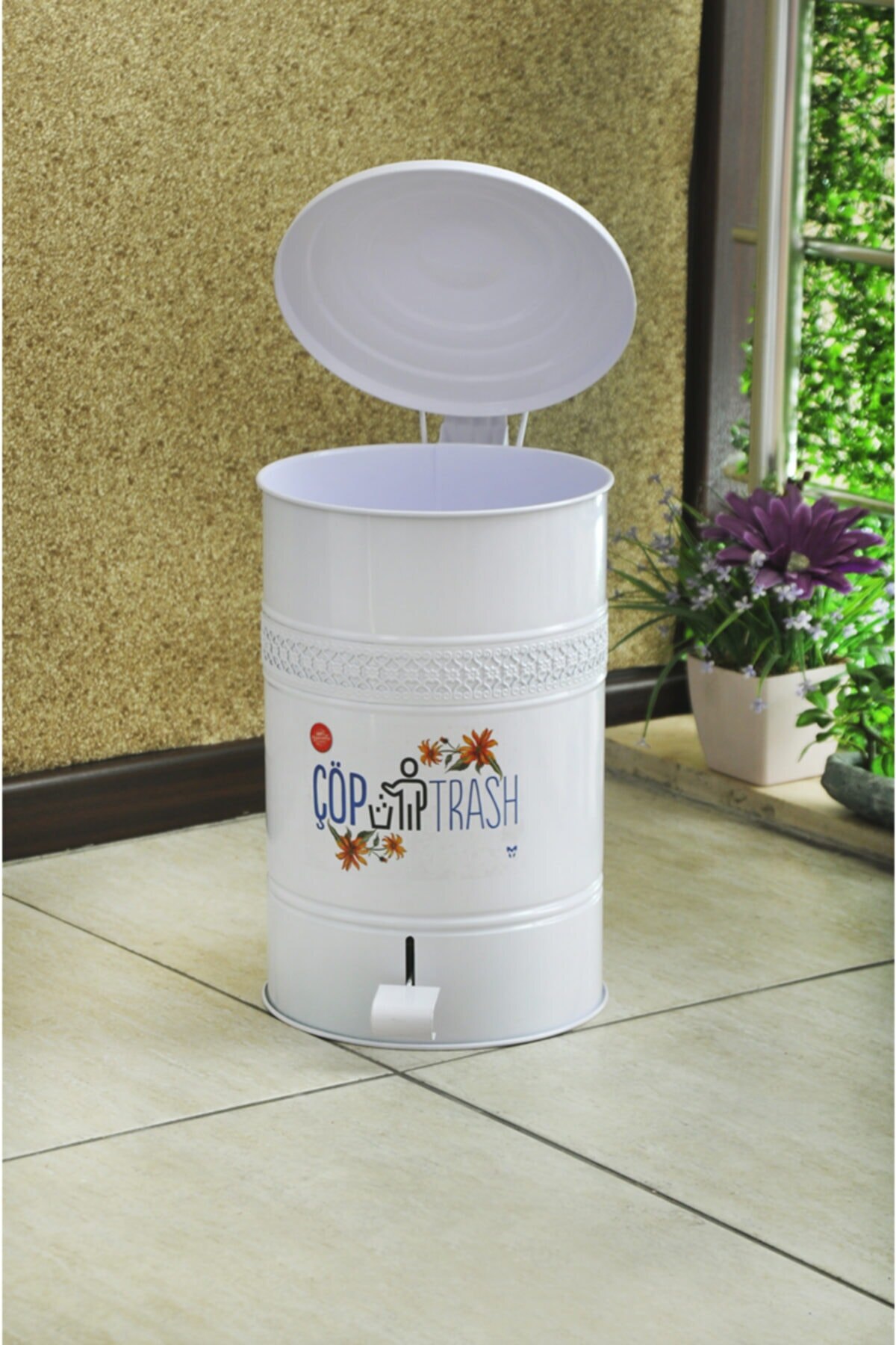 YILDIRAY METAL 16 Liter Garbage Bucket – Grandado